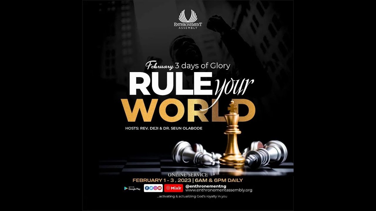 DAY 1 (EVENING) | RULE YOUR WORLD | 3 DAYS OF GRACE AND GLORY | FEB 01, 2023 - YouTube