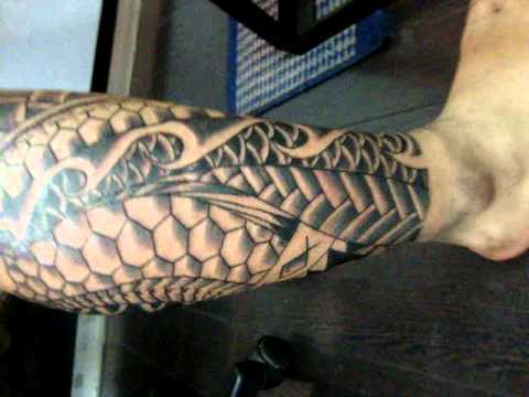 Filipino tattoo leg TATTOO MANILA PHILIPPINES - YouTube
