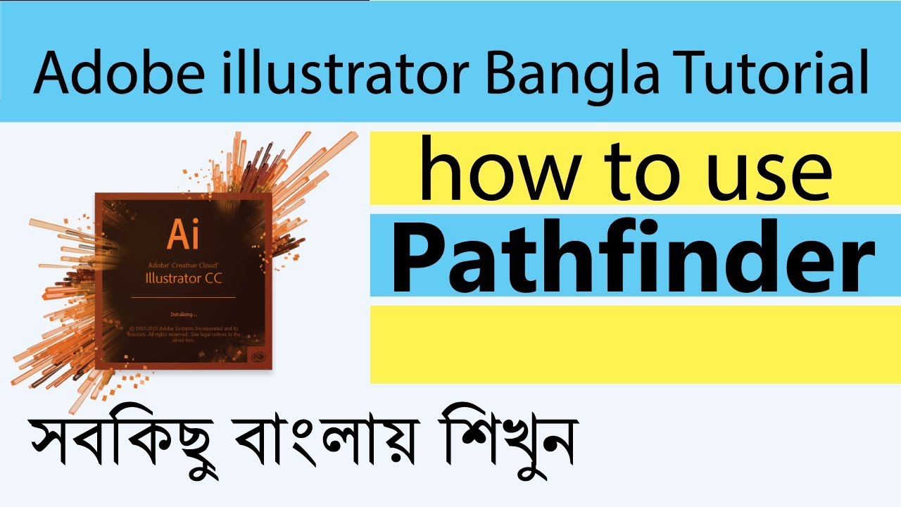 Graphic Design Course | How to use "Pathfinder" in Adobe illustrator ...