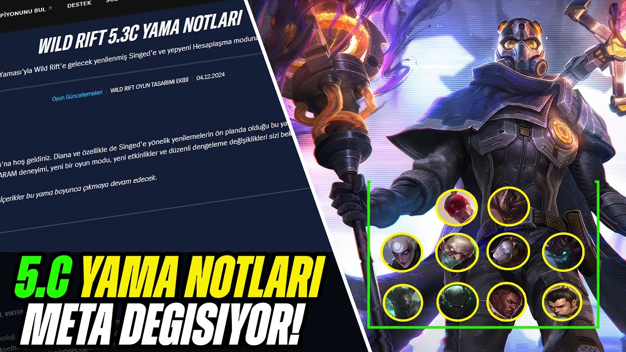 Wild Rift 5.3C Yama Notları | Meta Değişiyor! | Viktor | Nerf & Buff ...