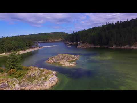 Beautiful Cortes Island by drone (phantom 3 drone footage 2018)