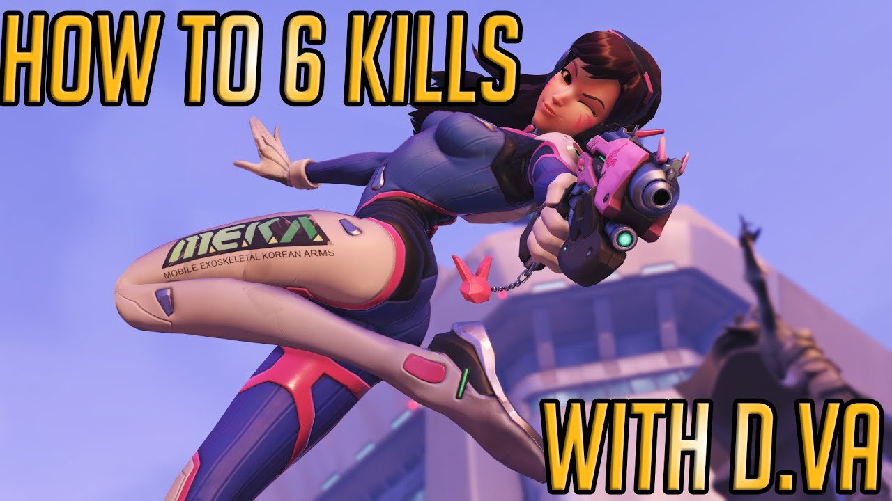 OVERWATCH | THE SEXTUPLE KILL with D.VA'S ULT - YouTube