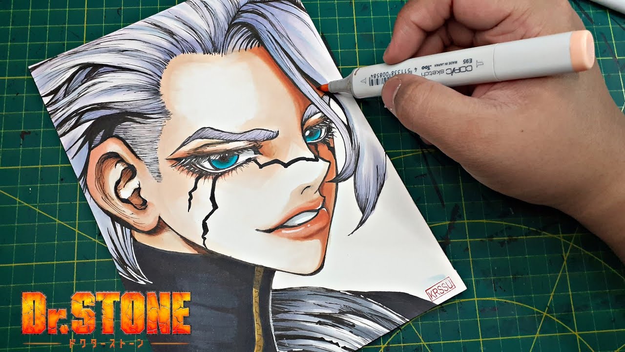 🪨 Drawing STANLEY SNYDER | Dr. Stone | Speeddrawing [ colors #6 ] :)) 🪨 ...