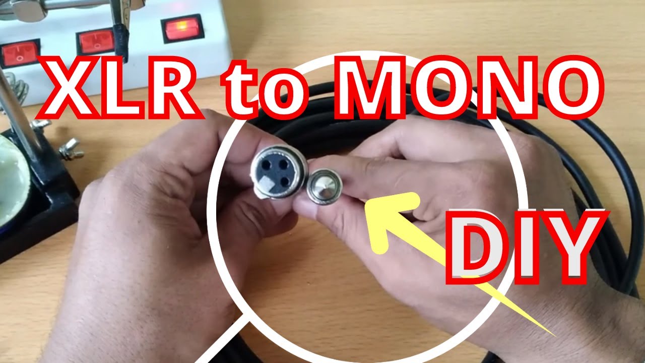 How To make XLR to MONO cable || DIY XLR to MONO Cable - YouTube