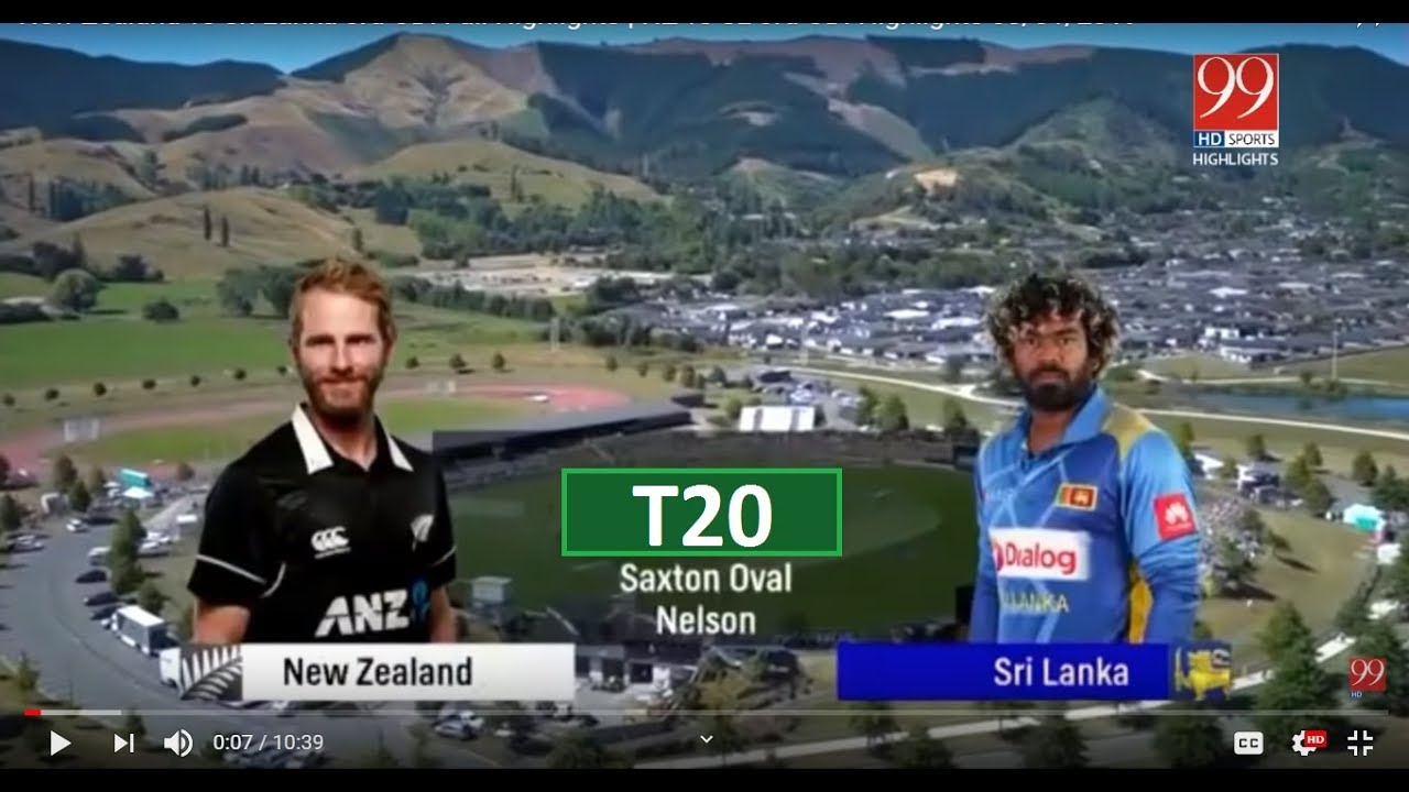 New Zealand vs Sri Lanka T20 Full Highlights | NZ vs SL T20 Live | NZ ...