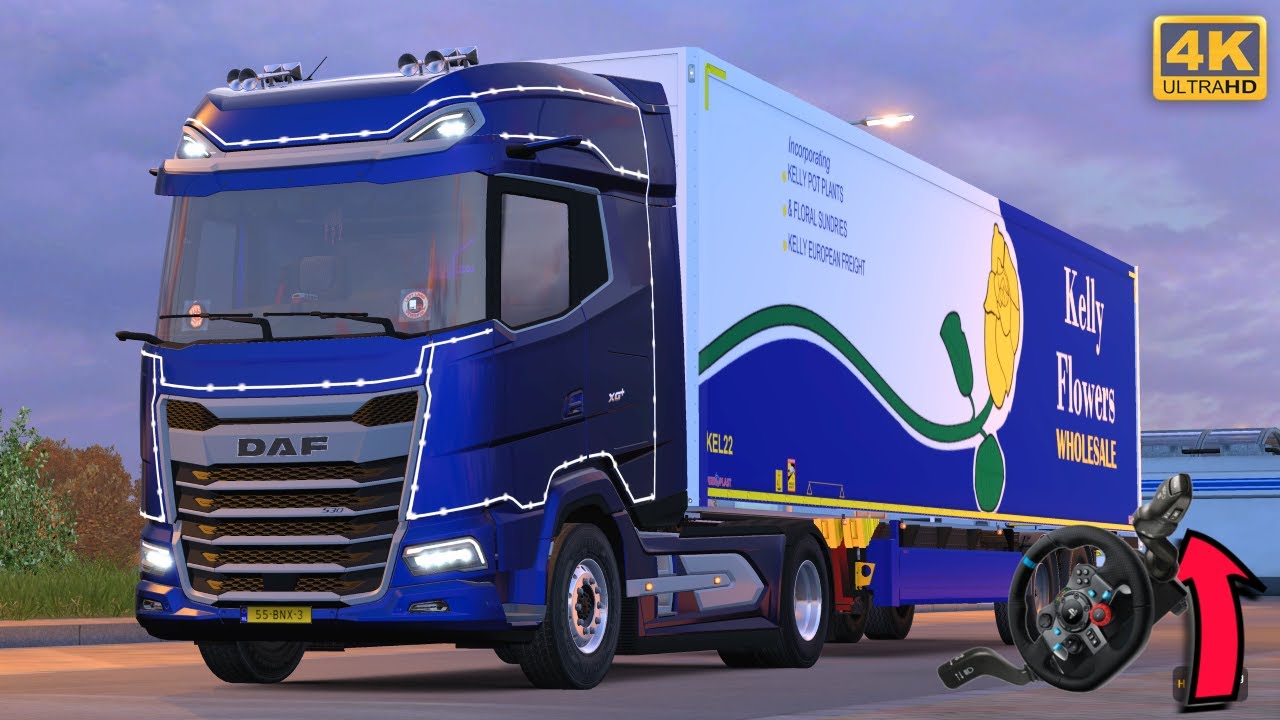 4K|RTX 3090| ETS2 DAF XG (STRING LIGHTS) CMI INTERIOR PROMODS BALKAN ...