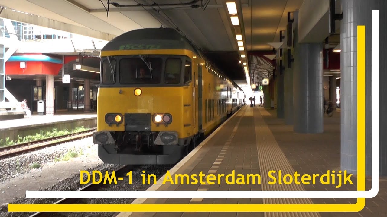 DDM-1 vertrekt van station Amsterdam Sloterdijk // 13 juli 2017 - YouTube
