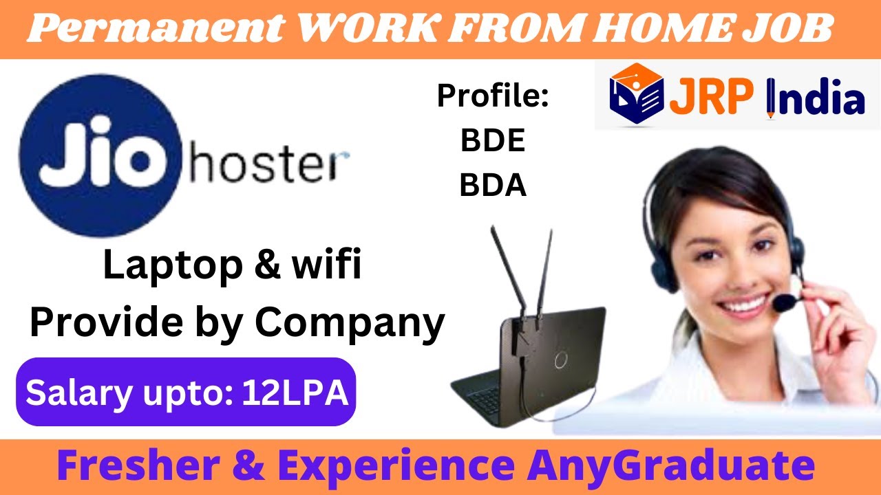 Jio Bulk Hiring 2024 | Work From Home | Online Job at Home | Part Time ...