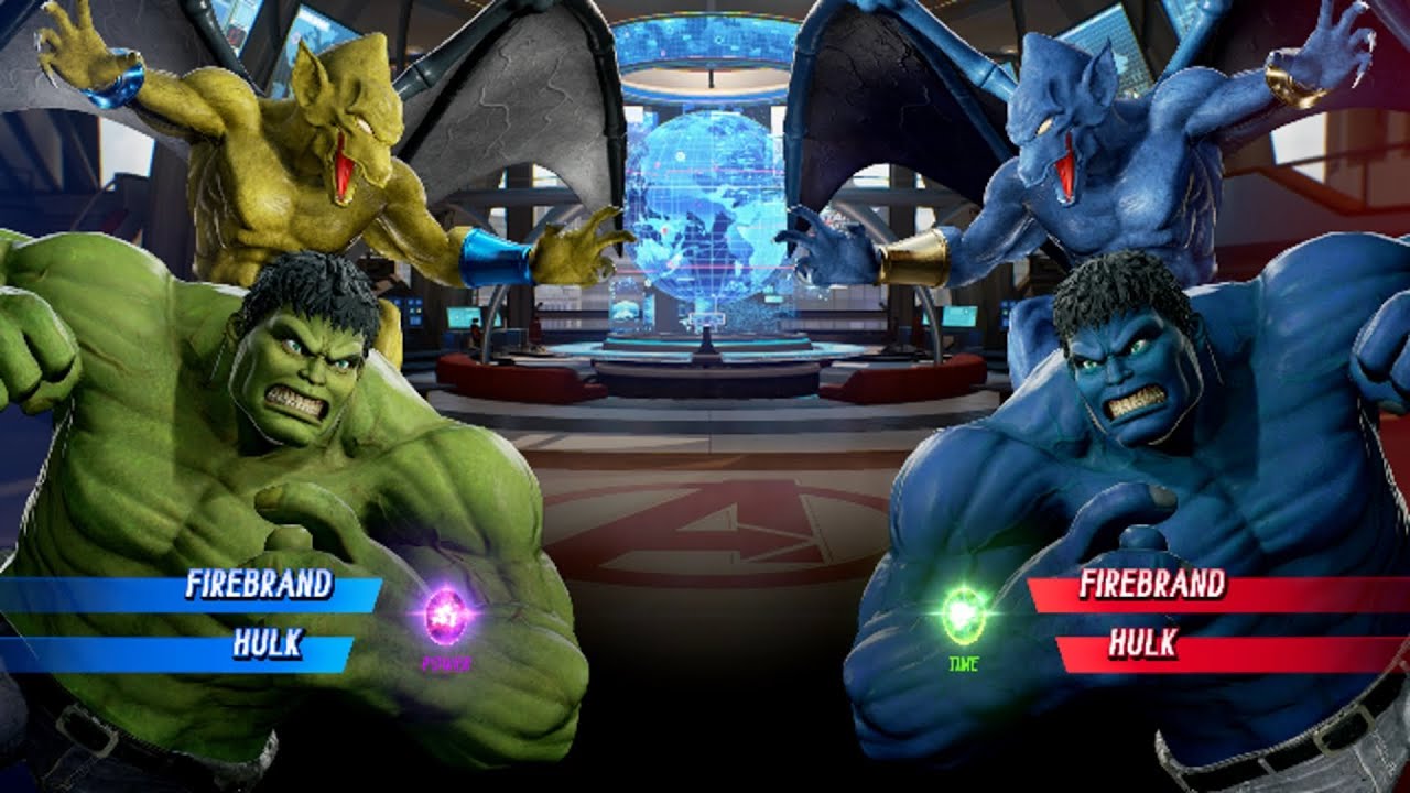 Firebrand & HULK Vs Firebrand & HULK [Very Hard]AI Marvel vs Capcom ...