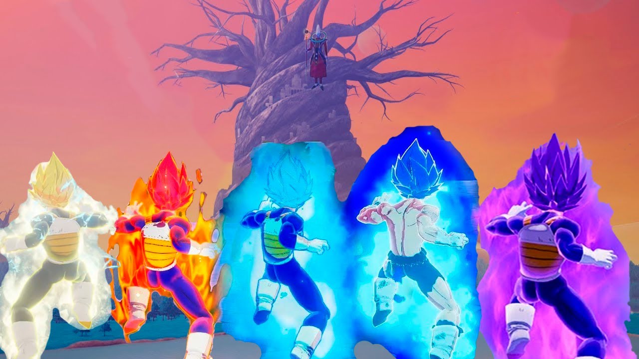 Dragon Ball Z: Kakarot Mod - Vegeta Adult vs Beerus All Transformations ...