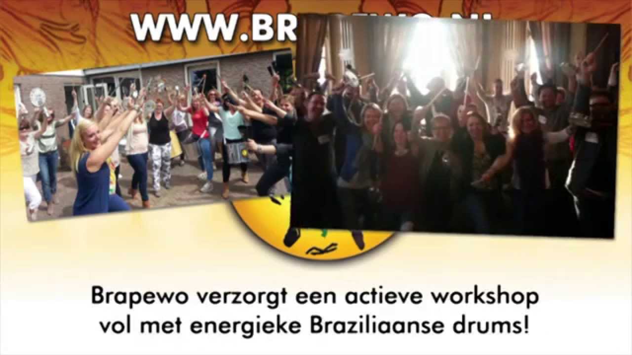 Braziliaanse percussie workshop Brapewo - YouTube