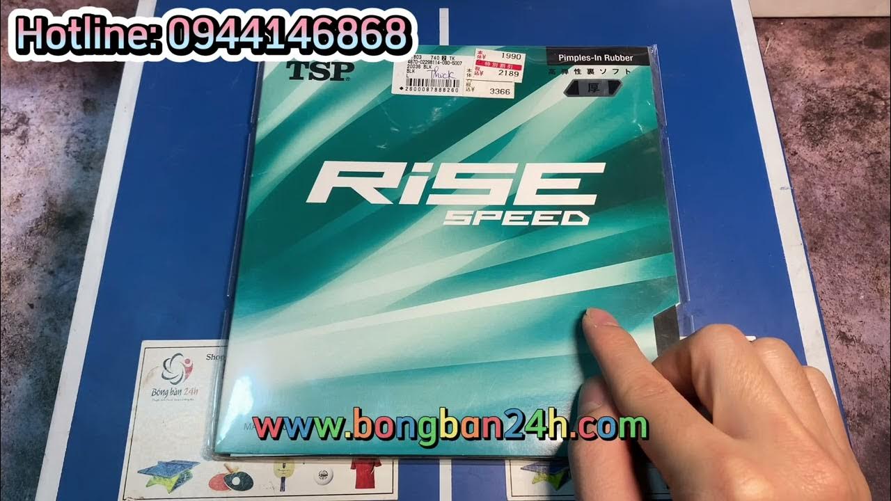 ⭐️ TSP RISE SPEED - Mặt vợt có hiệu suất hoàn hảo khi thi đấu - YouTube
