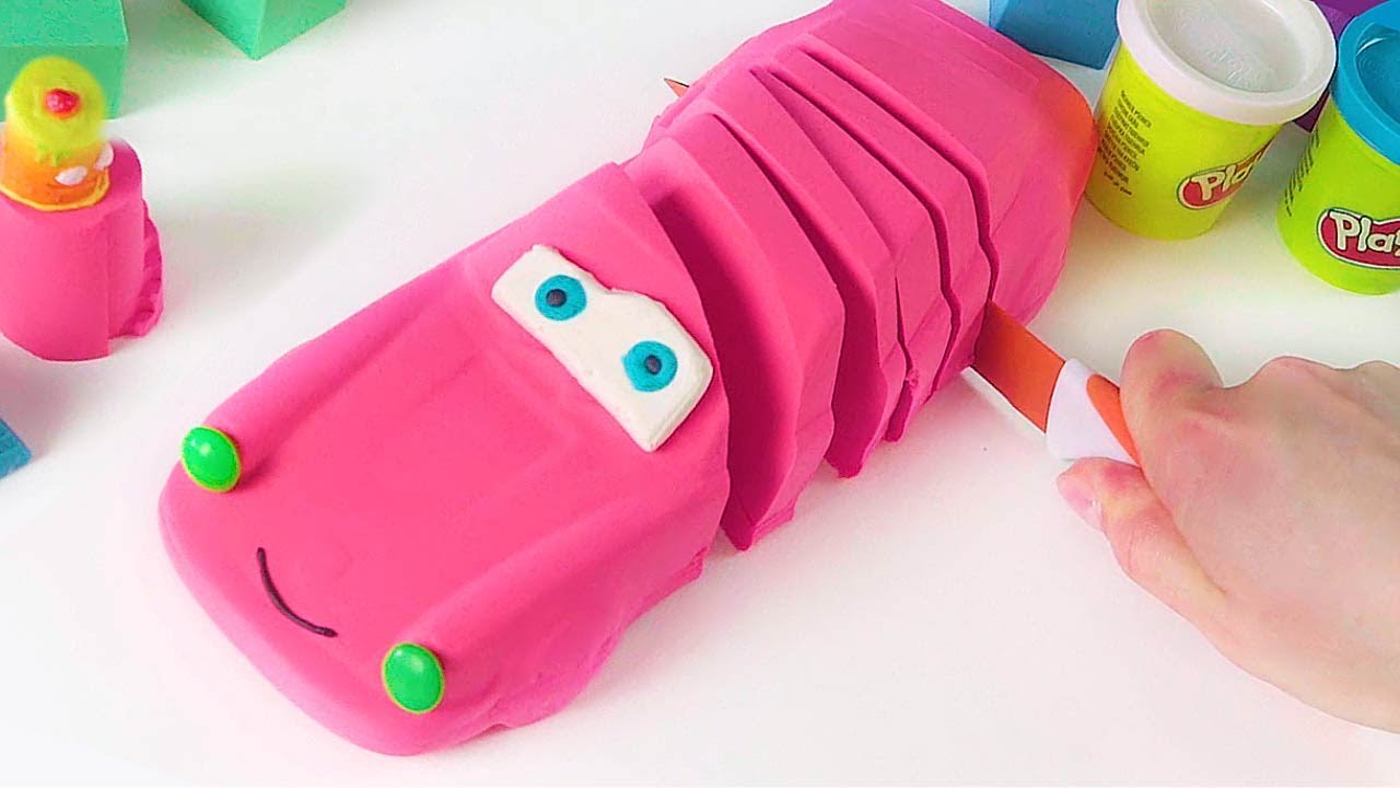 How To Make Kinetic Sand Toy Cars For Kids | Kids Boom Boom - YouTube