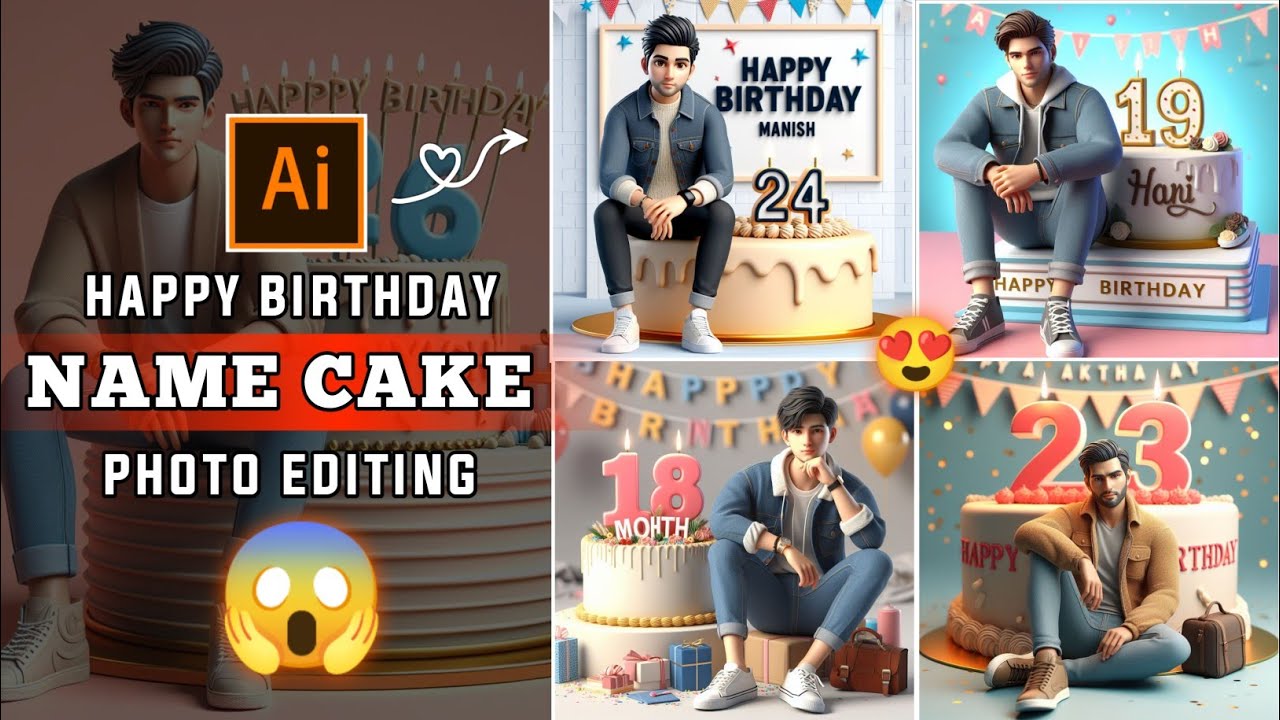 Viral 3D Character Happy Birthday Ai Image Photo Editing|Name On Cake ...