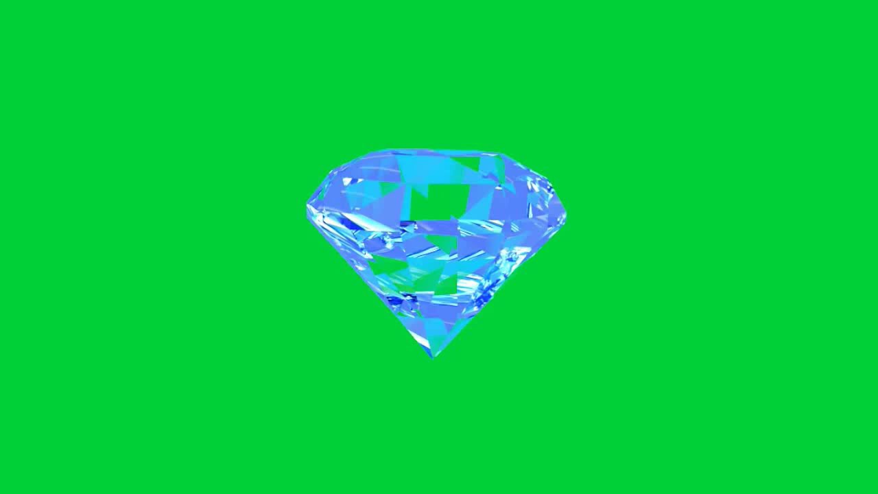 Green Screen Blue Diamond By Awesome Green - YouTube