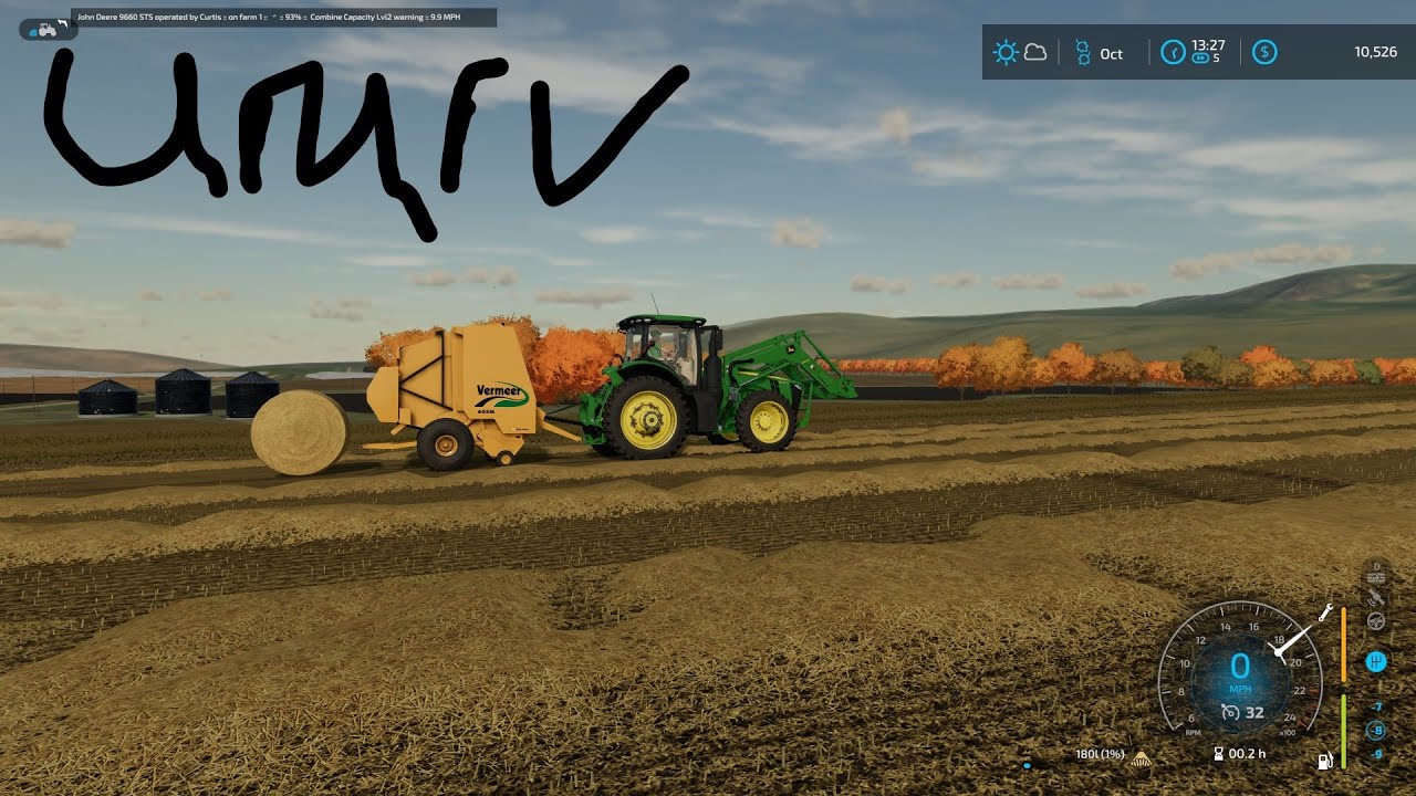 UMRV cattle farm baling - YouTube