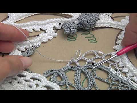 Step by Step Crochet Irish Lace Beautiful Composition - YouTube