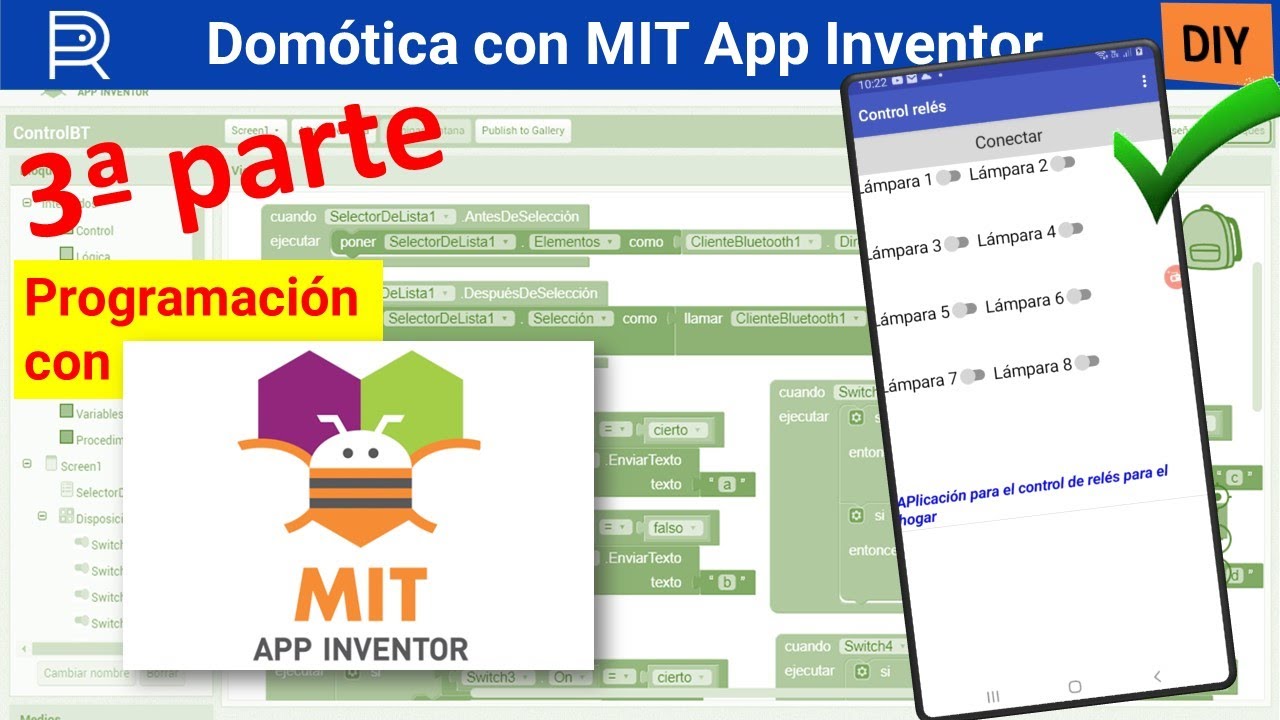 3️⃣ DOMOTICA - Programa #MITAppINVENTOR Controla tu casa 🏡 desde tu ...