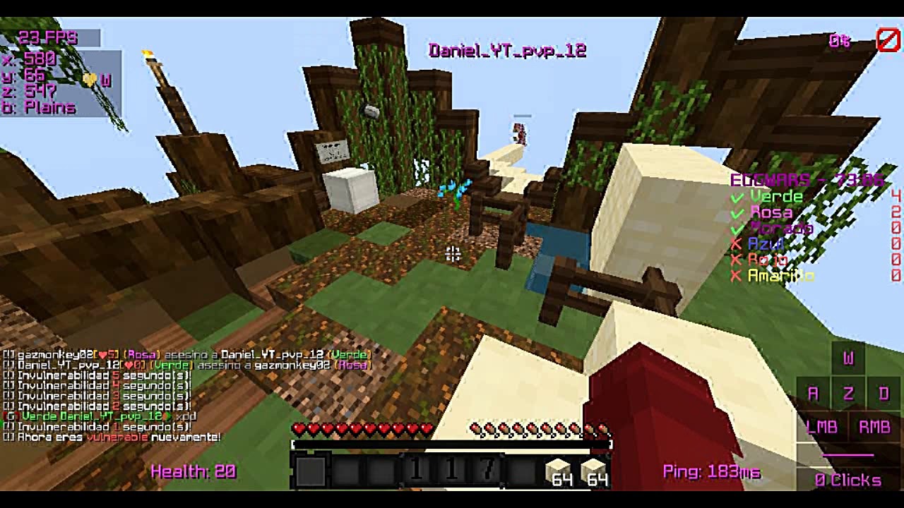 SUPER partida de eggwars 2 partida seguida ganada ||minecraft ||Daniel ...