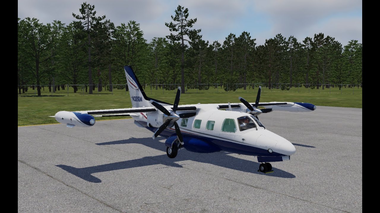 MU-2 Training Approach and Landing in X-Plane 12.05 - YouTube