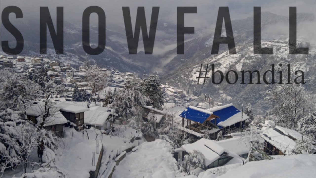 Snow Fall In Bomdila , #Bomdila Arunachal ,First Snow Fall In Arunachal ...