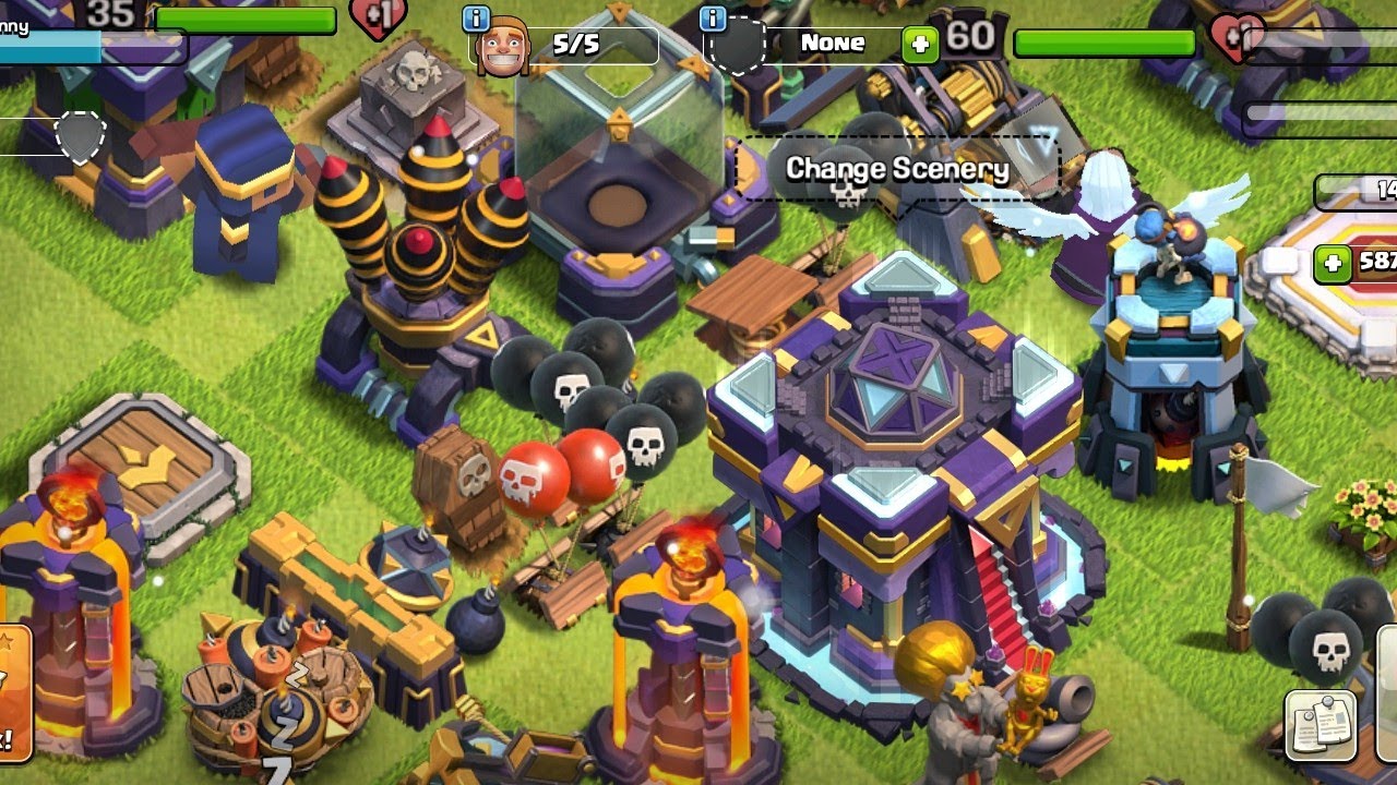 Coc total weapon Full upgrade Max / New Gameplay video clash of clans # ...