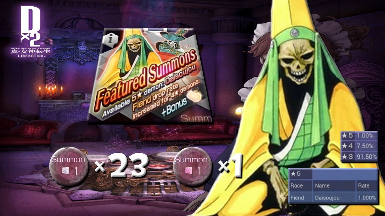 The F2P Player Problem │ Daisoujou Summon Banner [Gacha Pull] ║ SMT Dx2 ...