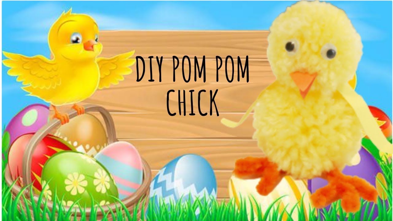 Diy Easter Pom Pom Chicken || Handmade Woolen Chick || Woolen Chicken ...