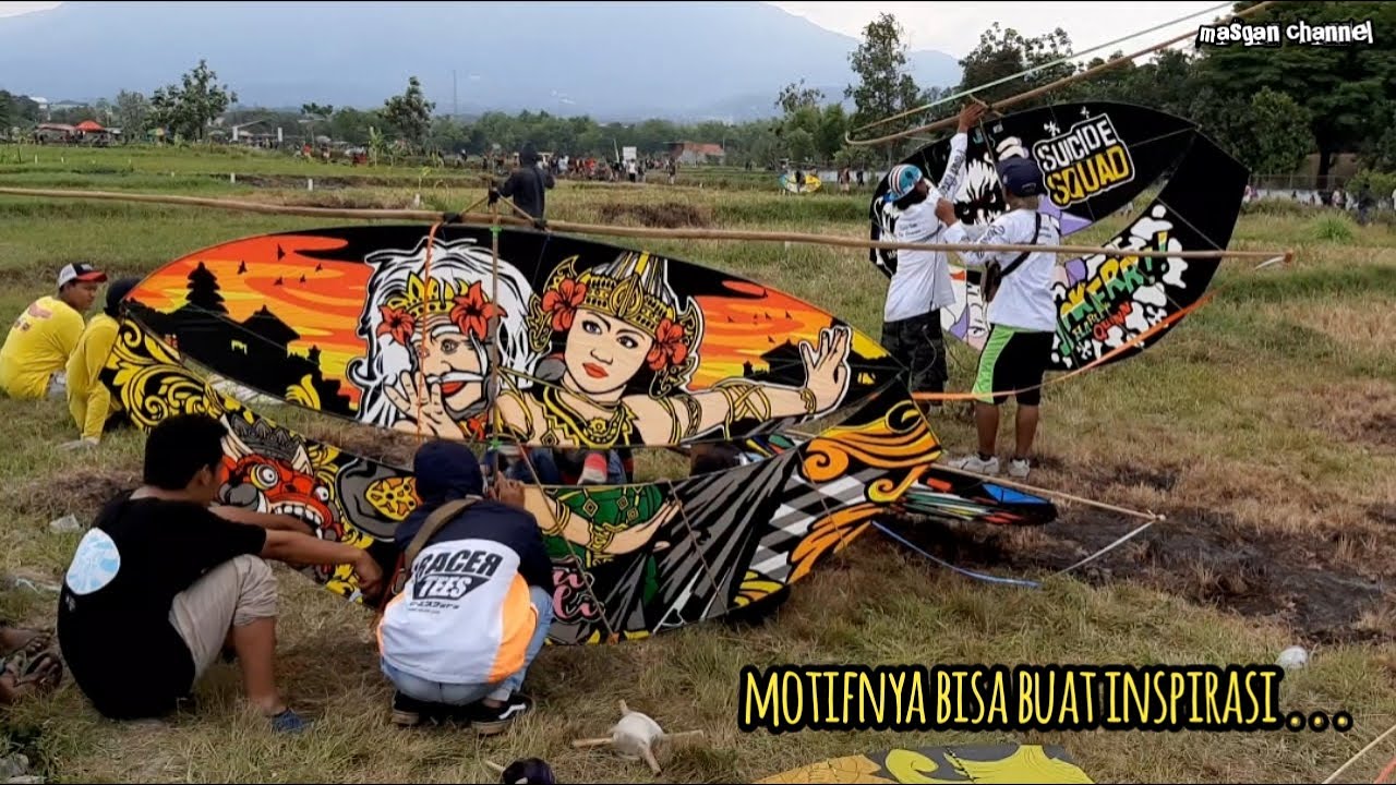 Ketika layangan gapangan motif terkeren berkumpul - YouTube