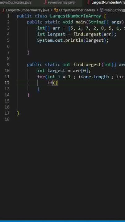 😱😱😱 Finding The Maximum Value In An Array In Java Programming Java Coding Shorts Short