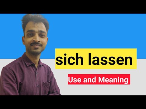 LEARN GERMAN| VERB- sich lassen | Use & Meaning | - YouTube