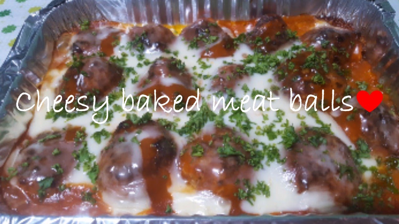 Cheesy baked meat balls | mema recipes | magnifico! - YouTube
