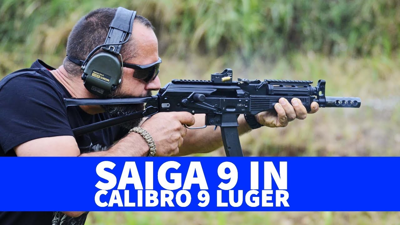 SAIGA 9 in calibro 9 Luger. La prova sul campo - YouTube