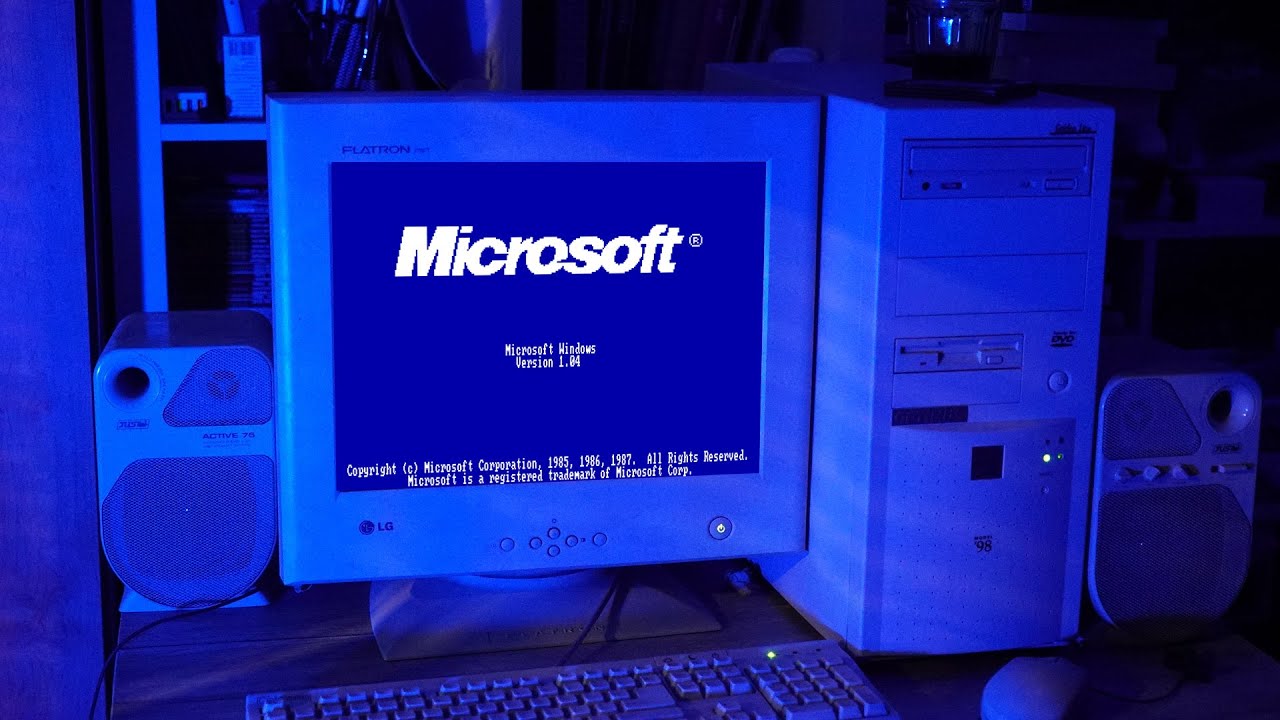 Instalacja z dyskietek WINDOWS 1 na RETRO PC OPTIMUS - YouTube