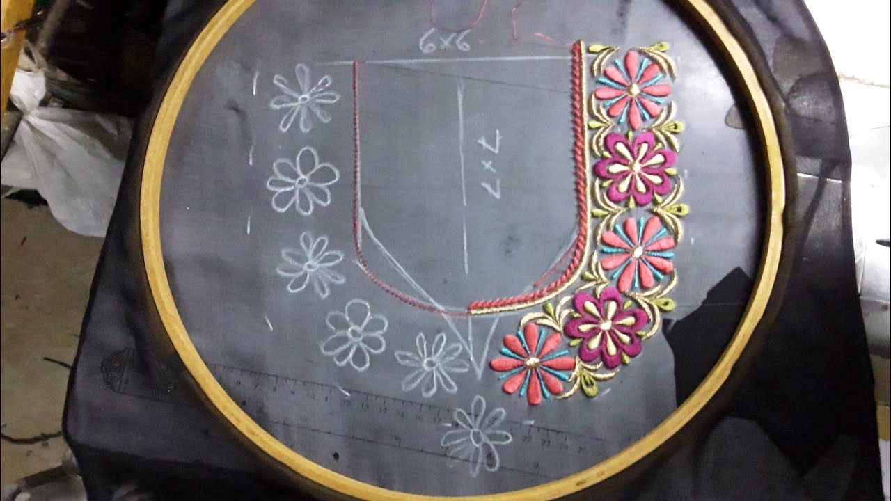 How to make a pattern design for the suit by the embroidery machine ...