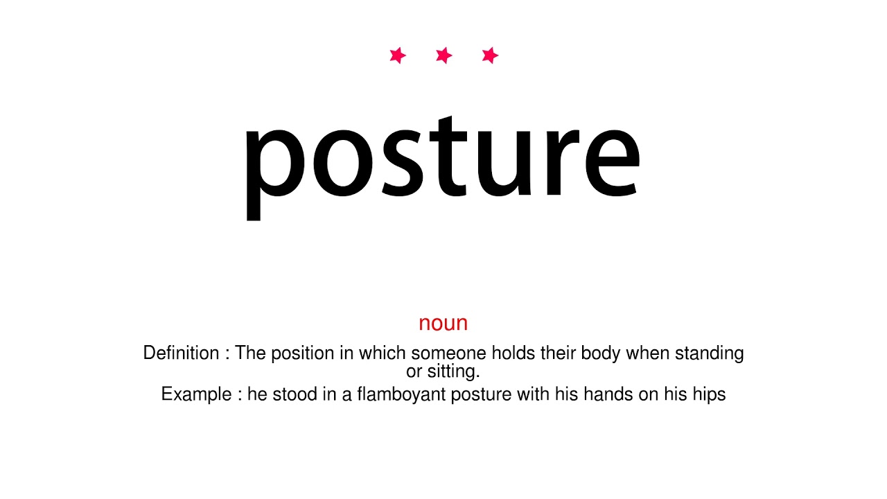 How to pronounce posture - Vocab Today - YouTube