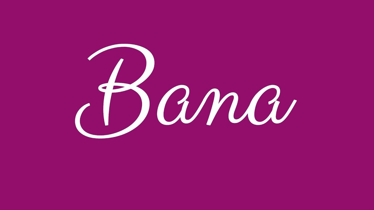 Bana English Cursive Handwriting Tutorial - YouTube