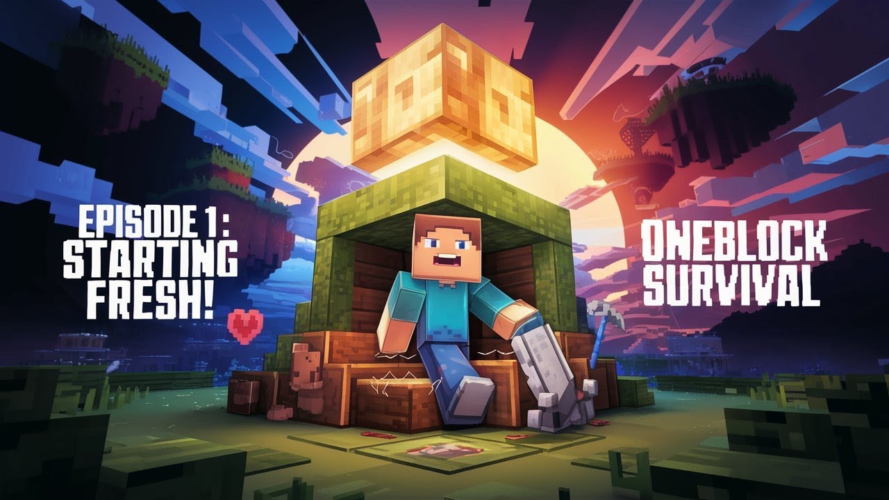 STARTING A NEW MINECRAFT ONE BLOCK SURVIVAL #1 - YouTube