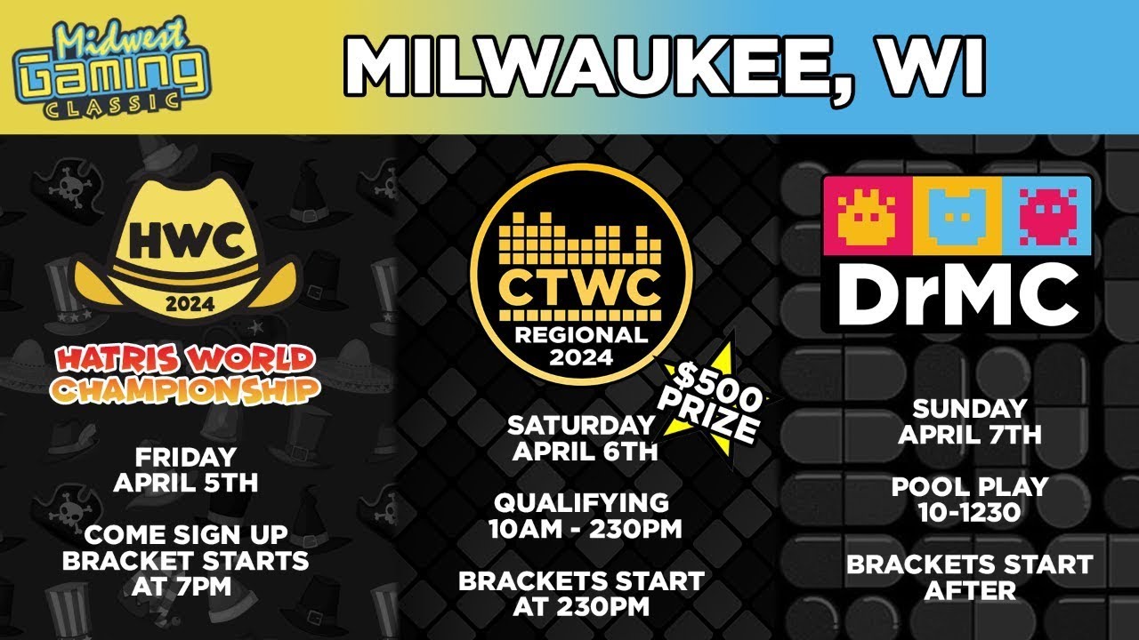 CTWC 2024 Midwest Gaming Classic Regional Championship! NES Tetris ...