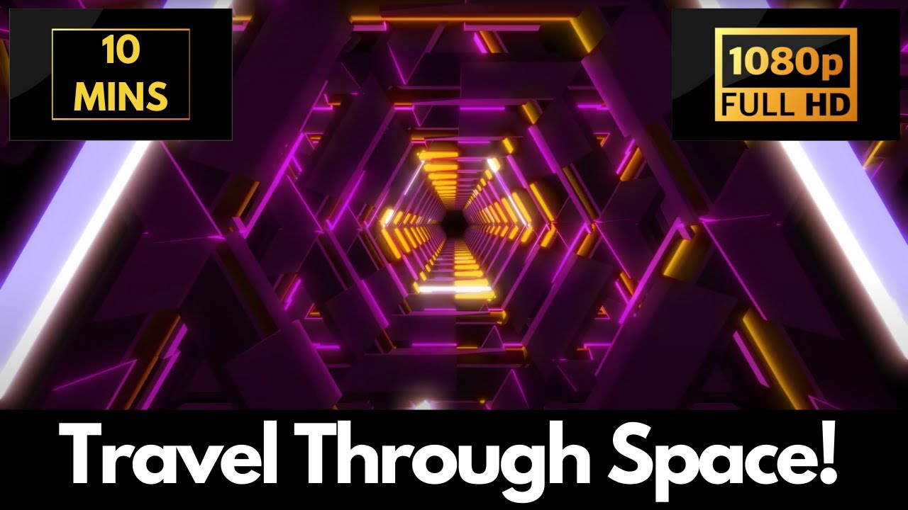 Abstract Art Light Tunnel Motion Background | VJ Loops | 10 MINUTE ...