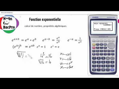Fonction exponentielle: calcul de nombre - YouTube