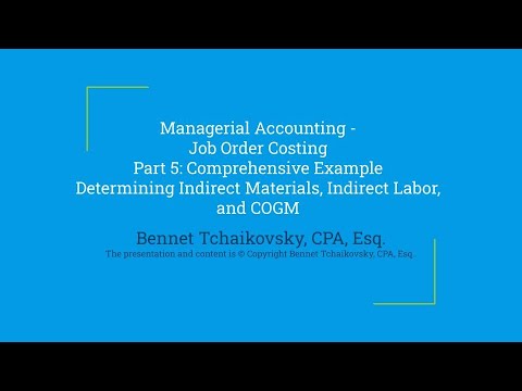 Managerial Accounting - Job Order Costing - Part 5 - determining ...
