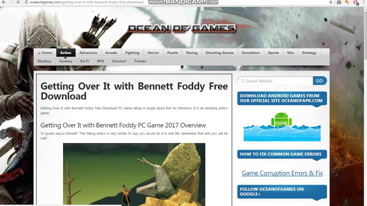How to download Getting Over It with Bennett Foddy - YouTube