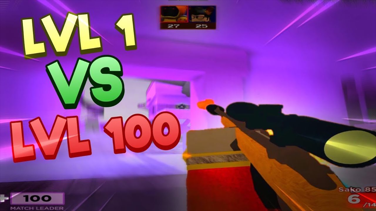 LVL 1 vs LVL 100 in Roblox Arsenal (Insane 1v1) - YouTube
