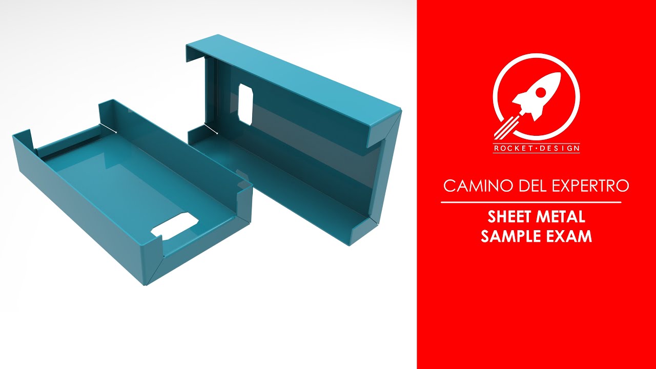 SOLIDWORKS | CSWPA SHEET METAL EXAMEN DE EJEMPLO - YouTube