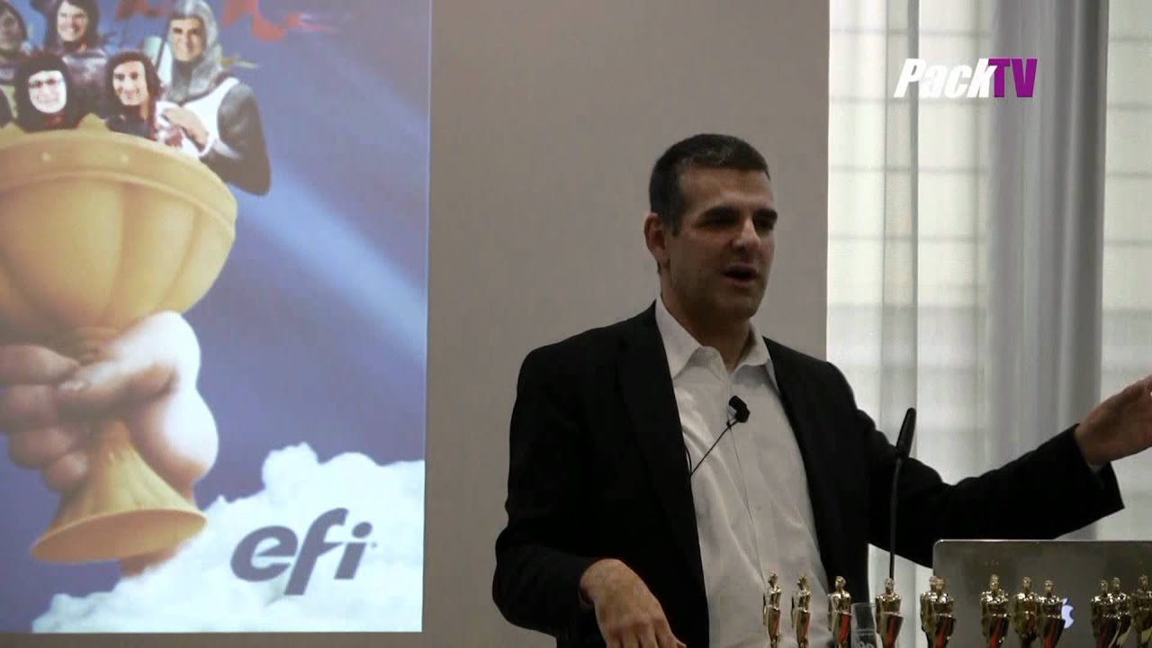 EFI Guy Gecht at DRUPA 2012 the Q&A's - YouTube
