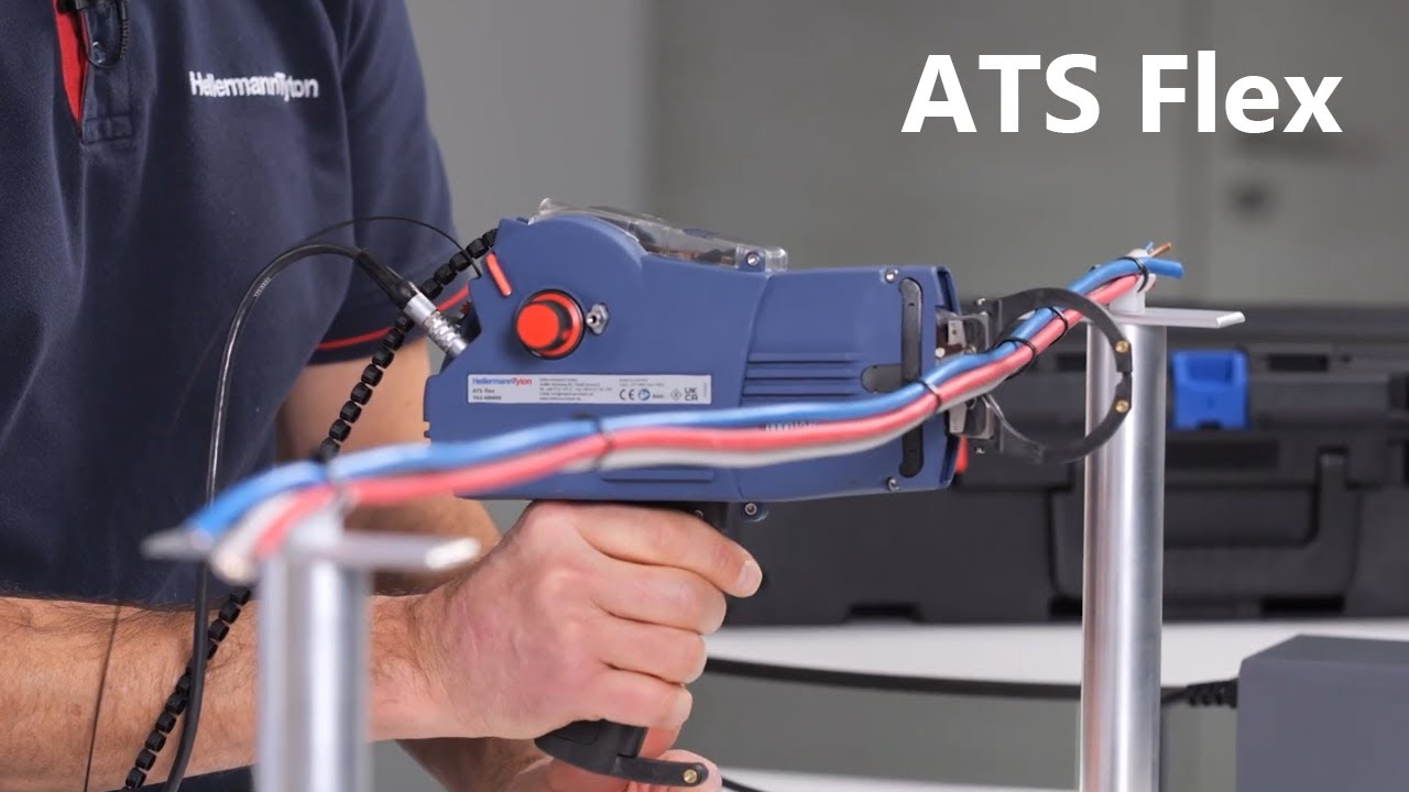 [헬러만타이툰] 케이블타이 자동 결속기 : ATS Flex - YouTube