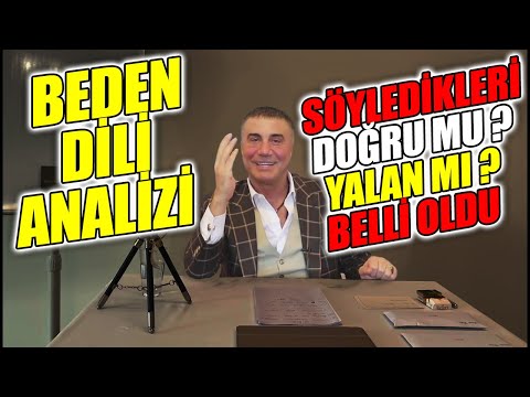 Sedat Peker'in Beden Dili analizi