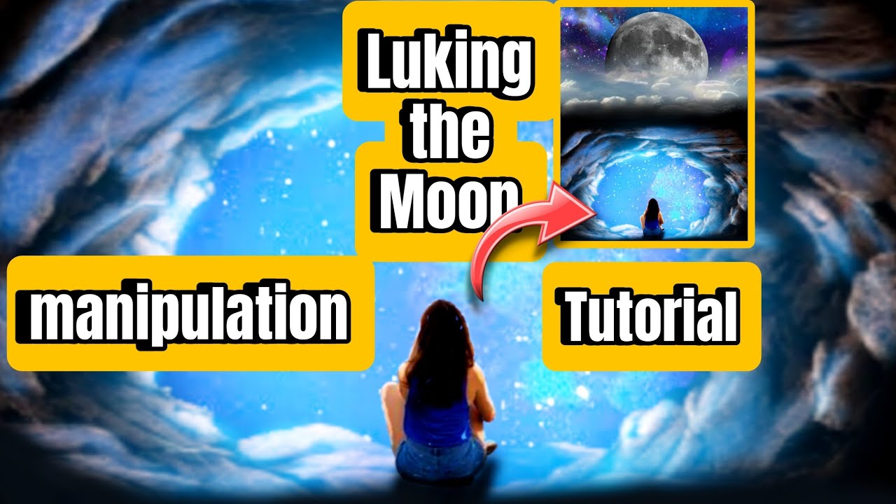 luking the moon manipulation tutorial| @Arvk_pictures - YouTube