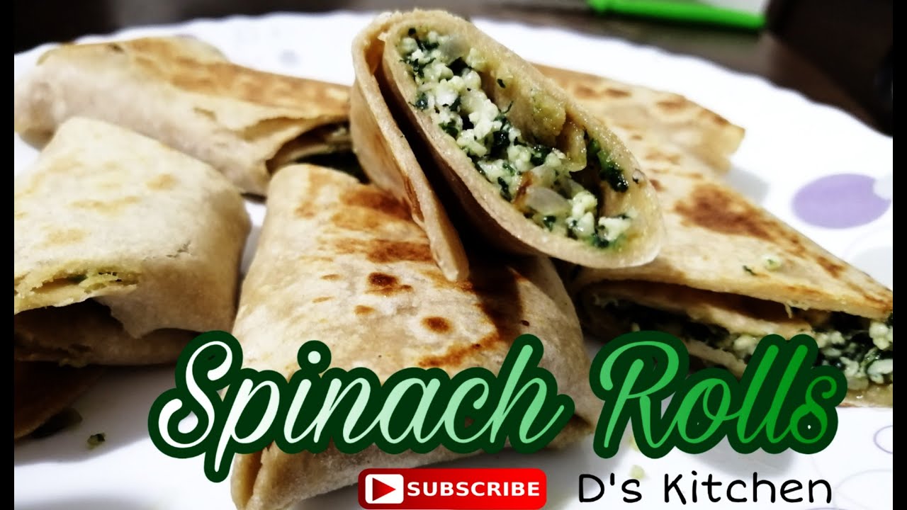 Palak Roll / Spinach Rolls || D's Kitchen - YouTube